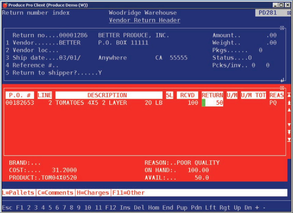 The system asks where to print the pick ticket for the stock. If ...
