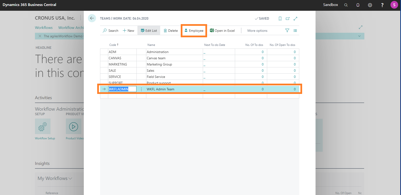 AAW - Manage teams and employees