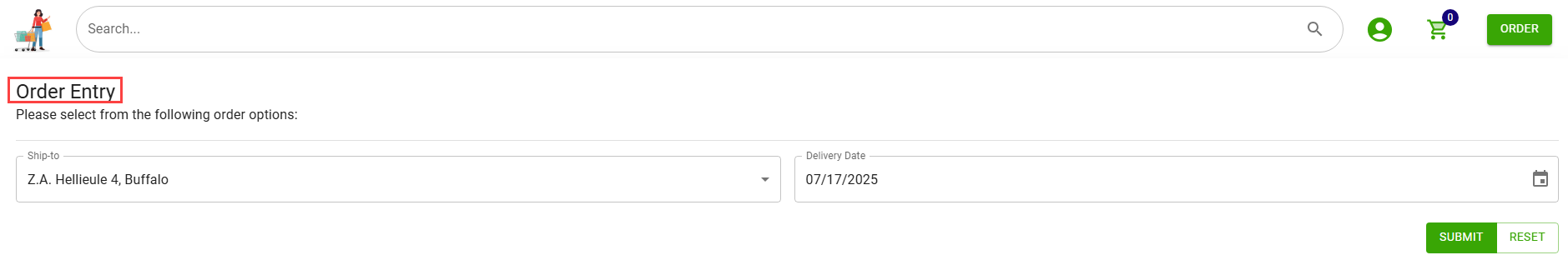 ECM - Place a new order