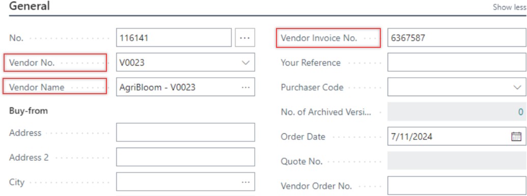 QRG - Process a purchase order using item charges