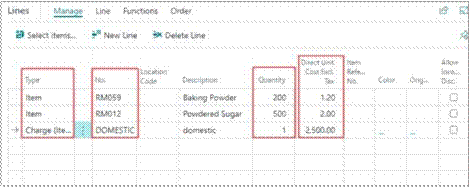QRG - Process a purchase order using item charges