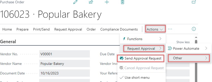 QRG - Setup and process a purchase approval