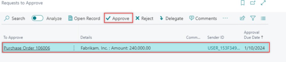 QRG - Setup and process a purchase approval