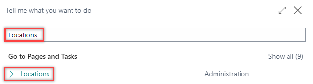QRG - Location and bin creation