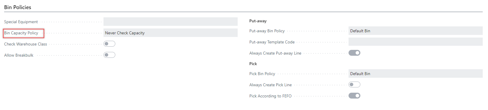 QRG - Location and bin creation