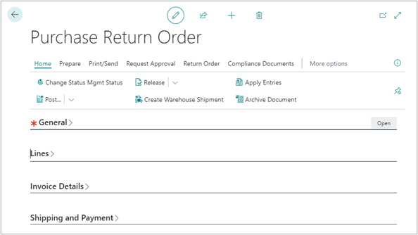 QRG - Purchase return orders