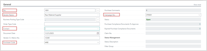 QRG - Purchase return orders
