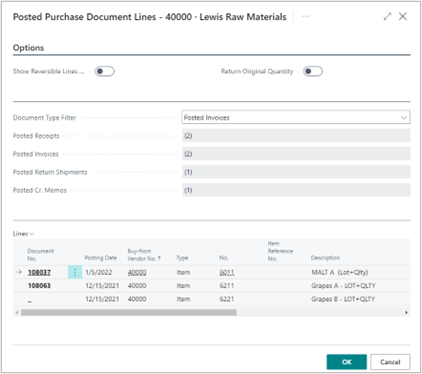 QRG - Purchase return orders
